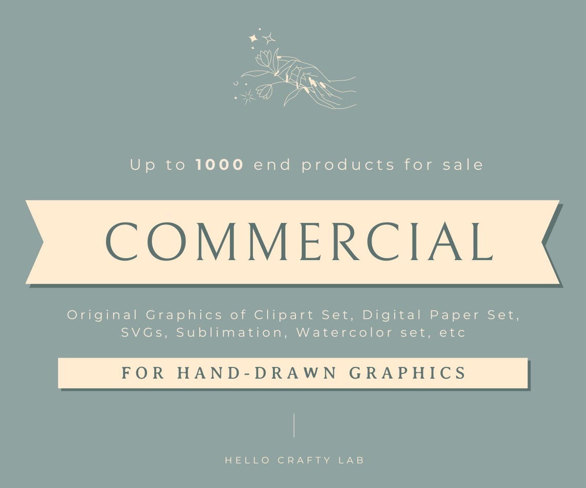 Commercial License for Single Design - for One Clipart Set or Design - Etsy