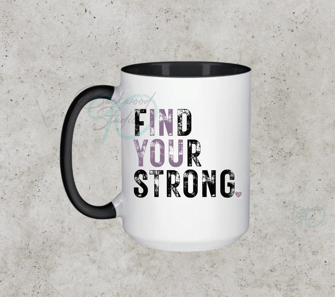 Motivational Quote PNG: Find Your Strong - Light & Dark (digital ...
