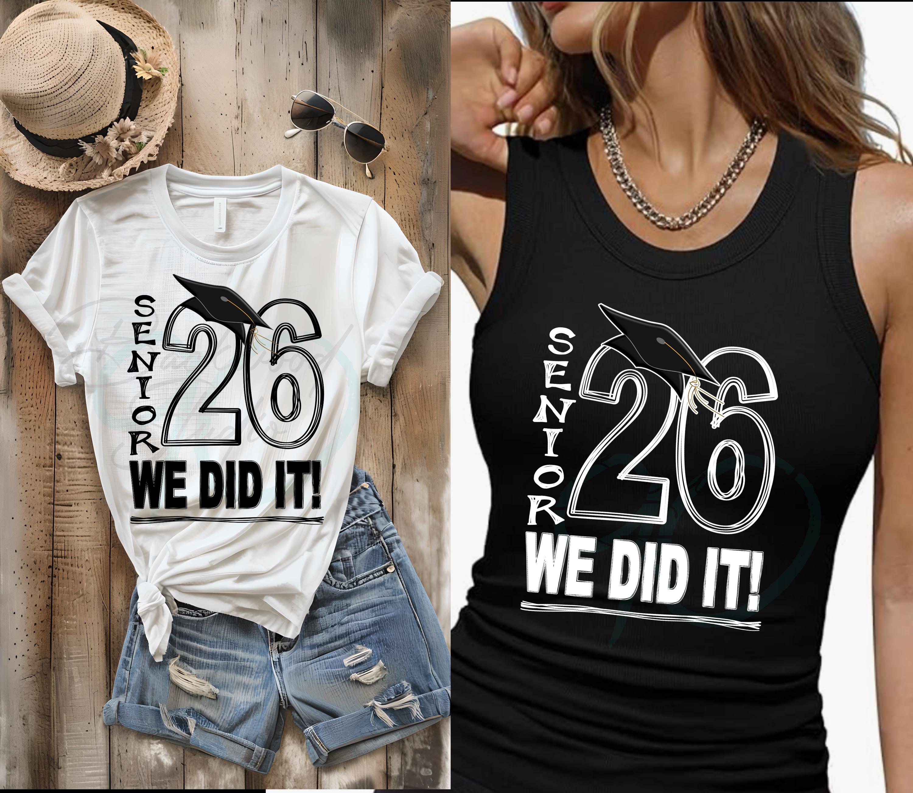 Senior Shirt Design: Graduation PNG Graphic (digital Download) - Etsy