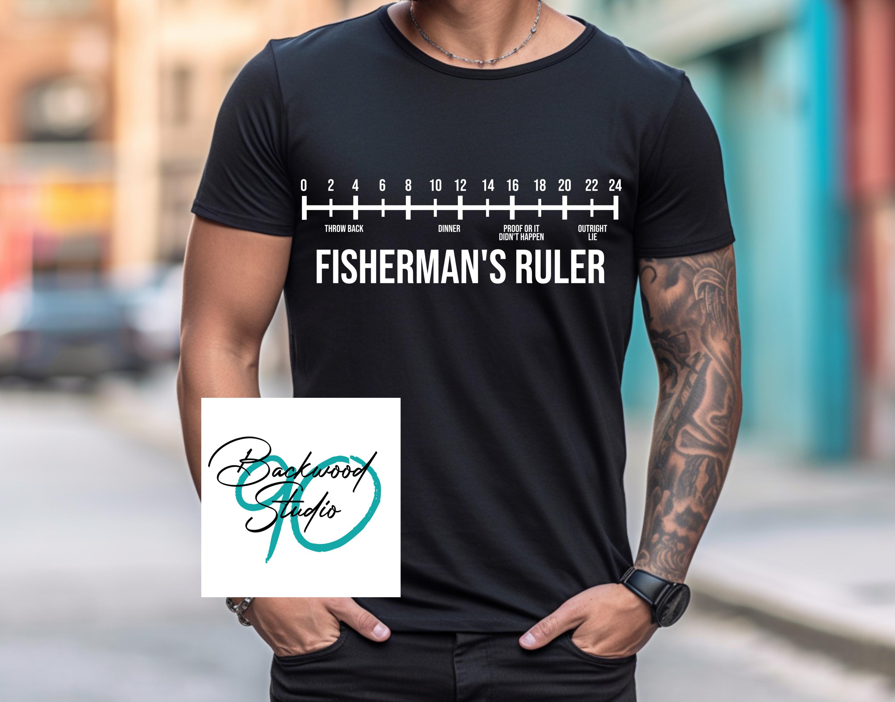 Fisherman’s Ruler PNG & SVG | Sublimation and DTF Design | Black and ...
