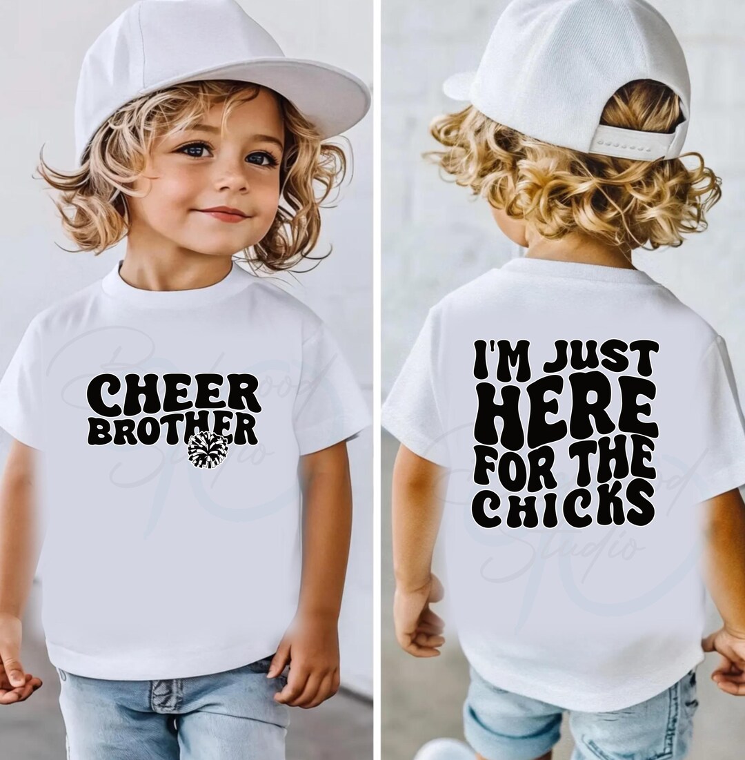 Cheer Brother Digital Design, 300DPI Png, Just Here for the Chicks - Etsy