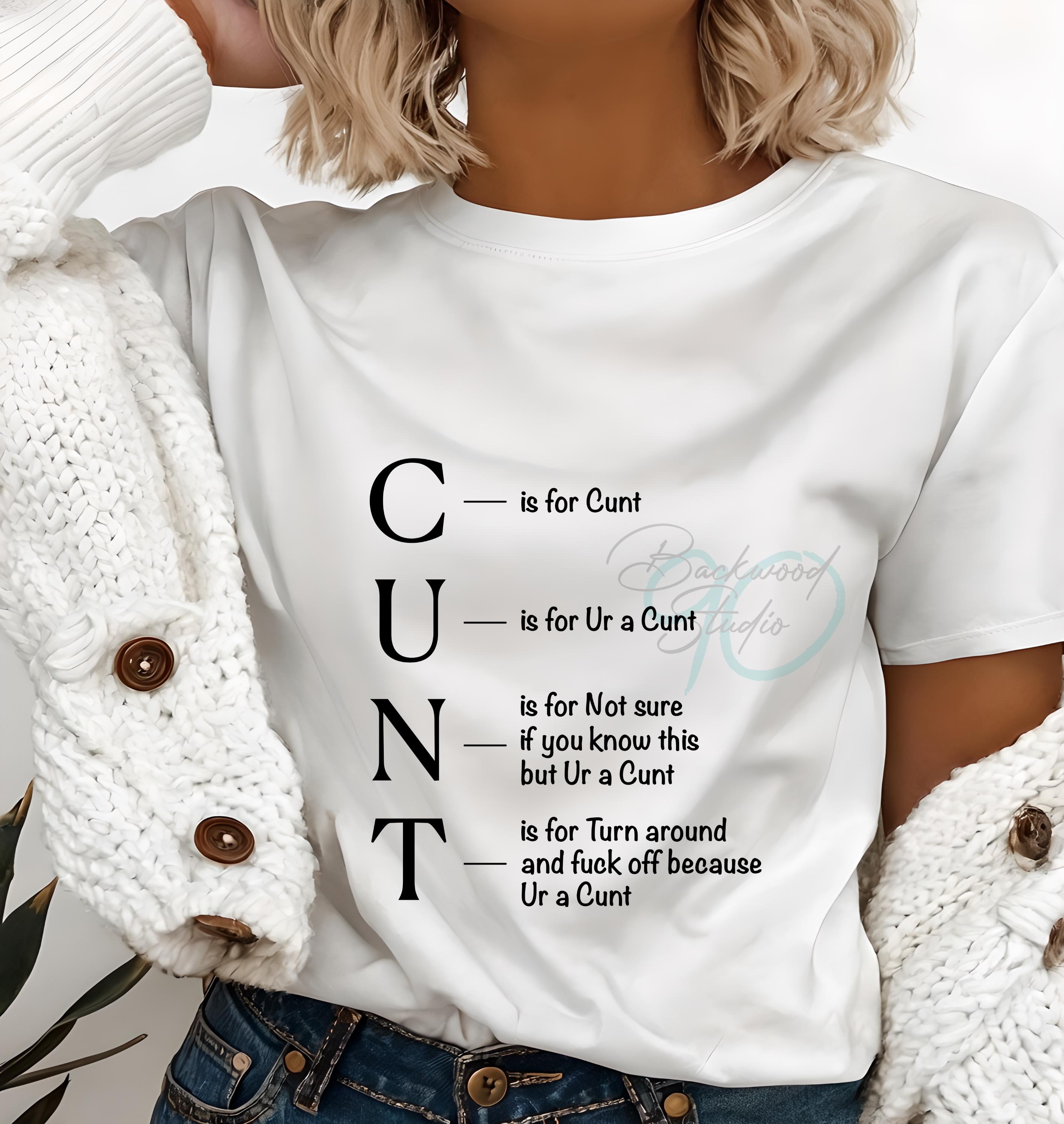 C.U.N.T. Acronym Funny Adult Humor PNG – Sarcastic Quote Design | 300 ...