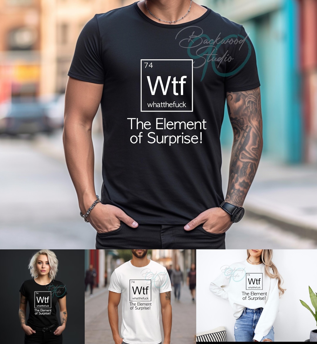 WTF Periodic Element Digital PNG Design | 4 Versions | Funny Chemistry ...