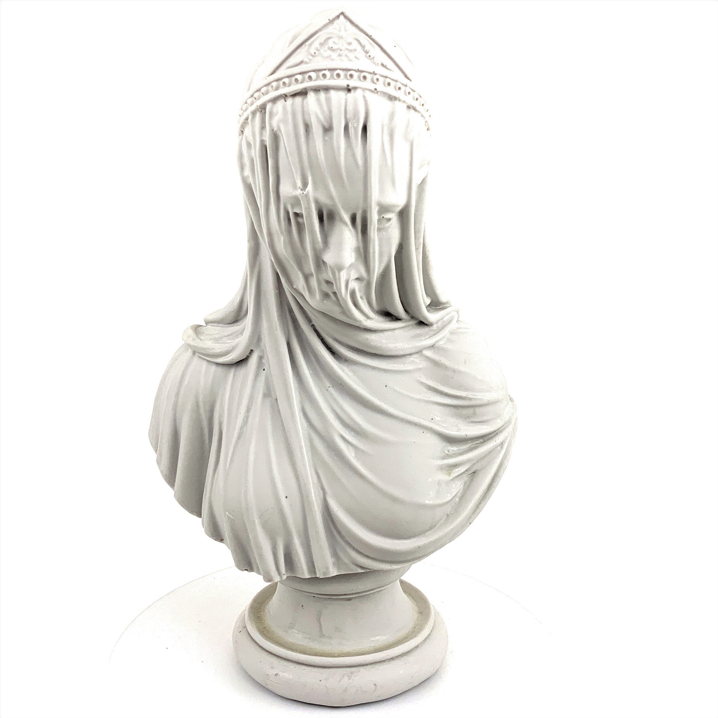 9 COLOR VARIATIONS Large Veiled Woman Bust 13.77 Inches - Etsy