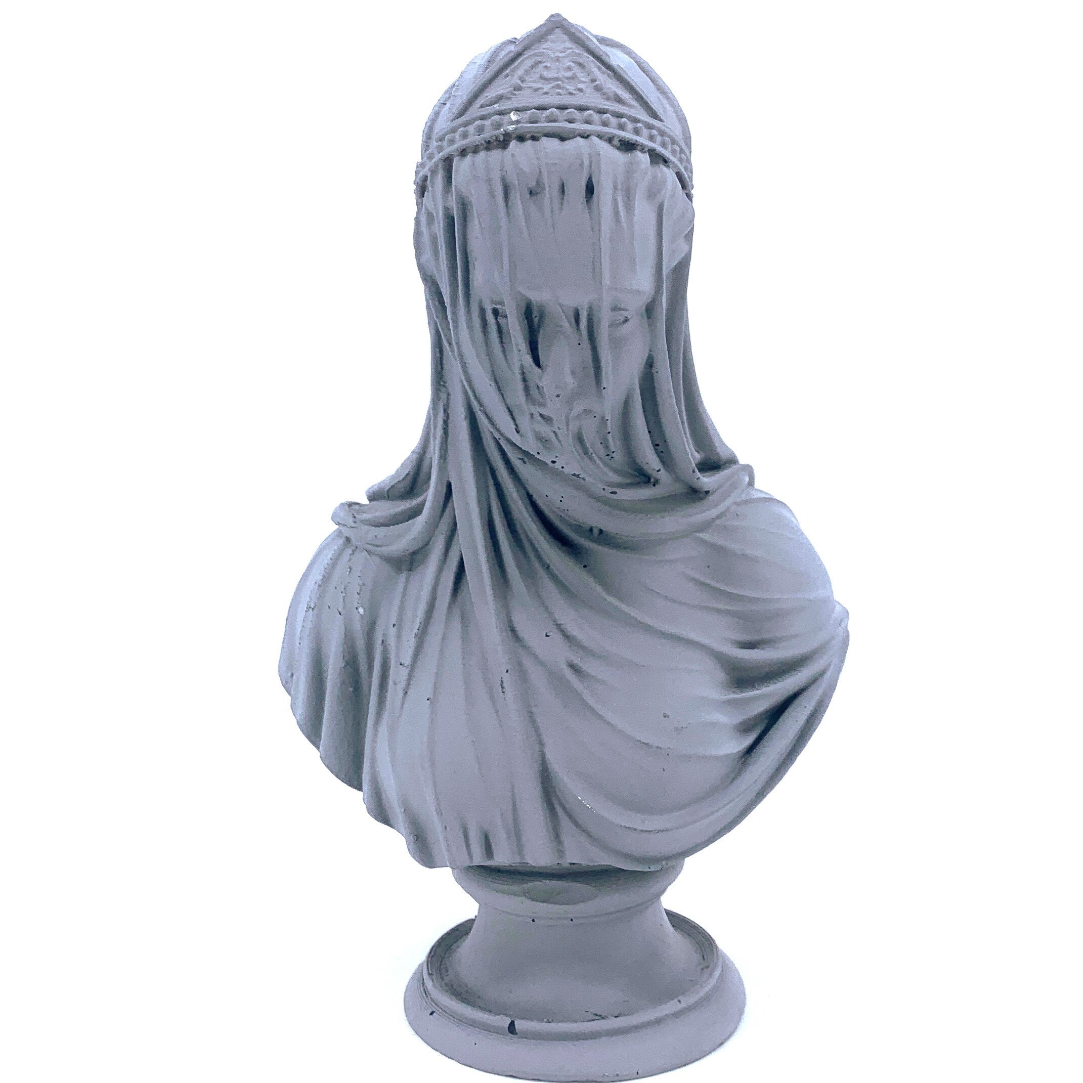 9 COLOR VARIATIONS Large Veiled Woman Bust 13.77 Inches - Etsy