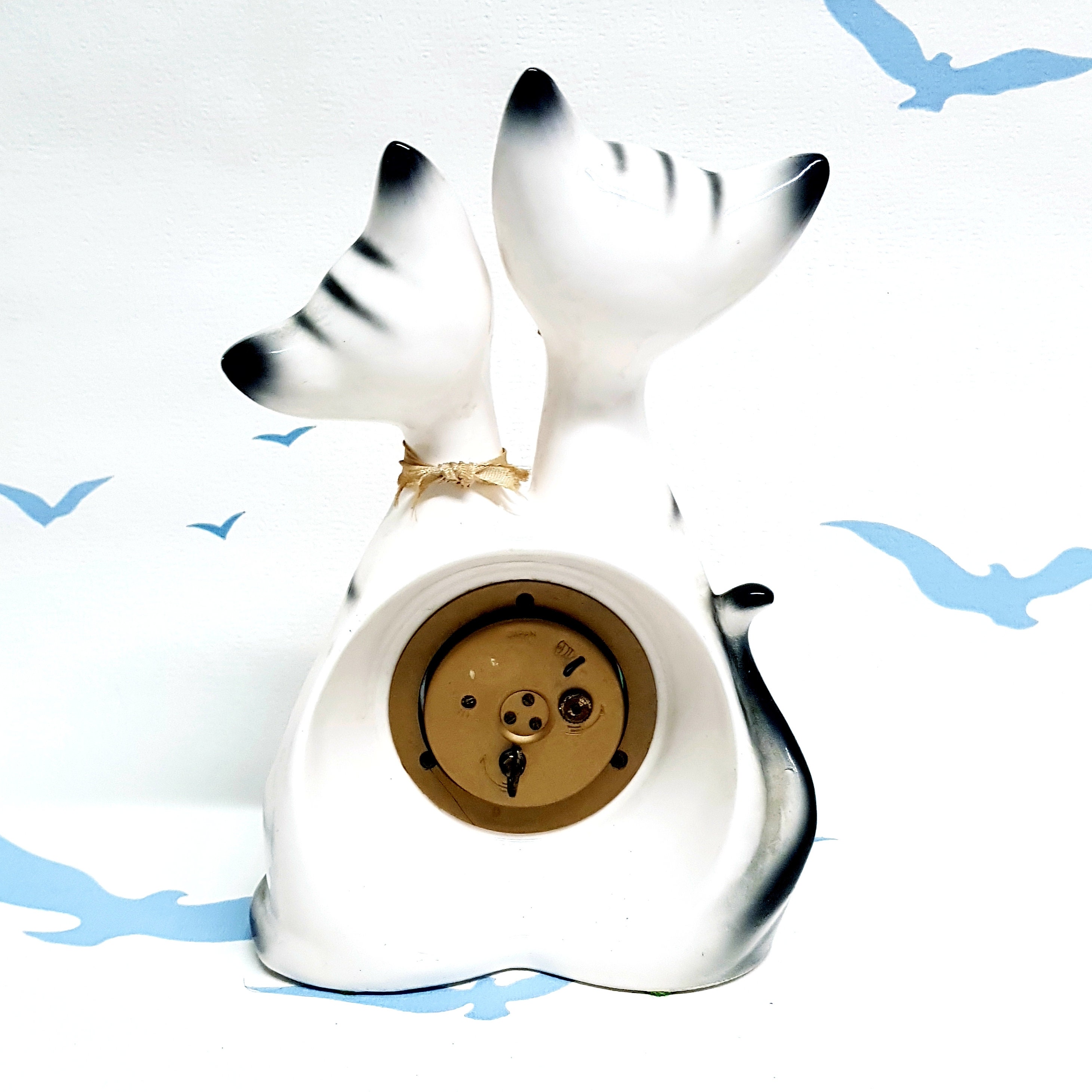 Landex 1960's Long Neck Kitsch Kitty Clock - Etsy