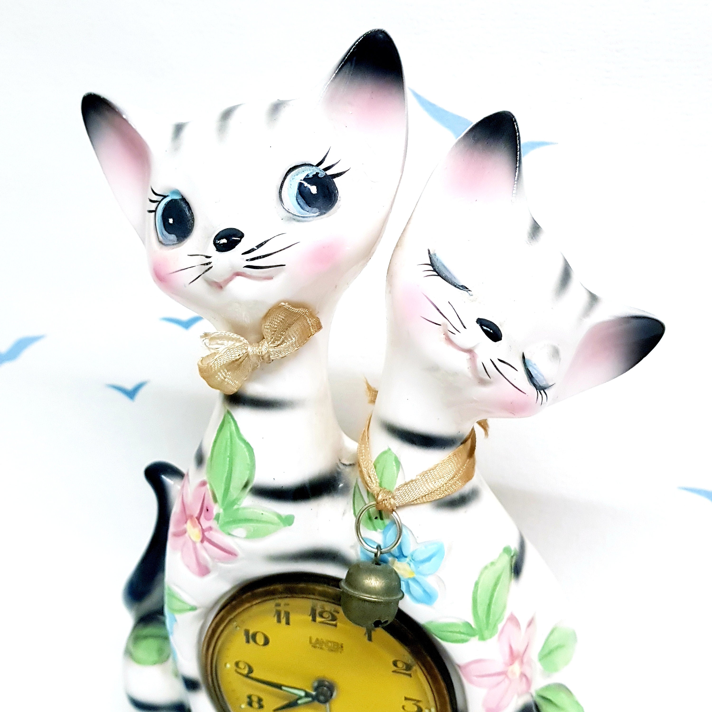 Landex 1960's Long Neck Kitsch Kitty Clock - Etsy