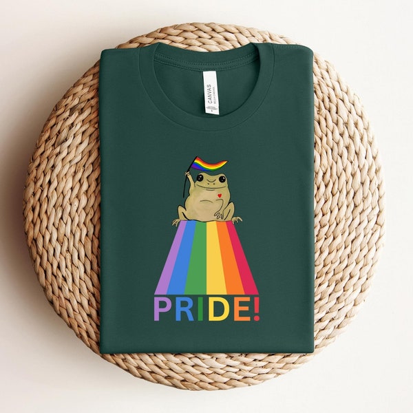 Frog With Pride Flag Shirt - Etsy