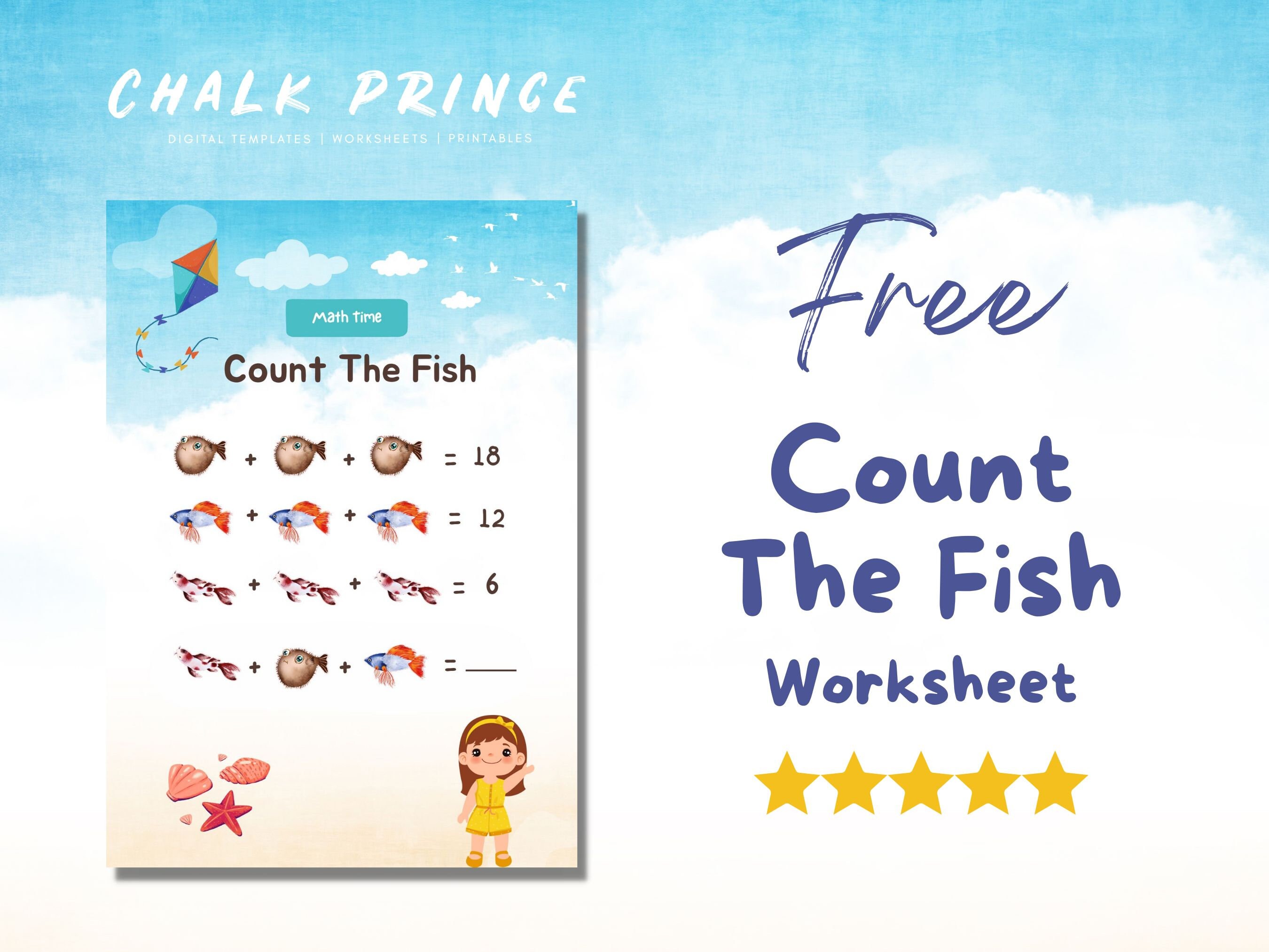 Easy Cute Bear Subtraction Worksheets for Kids, Subtracting Numbers ...