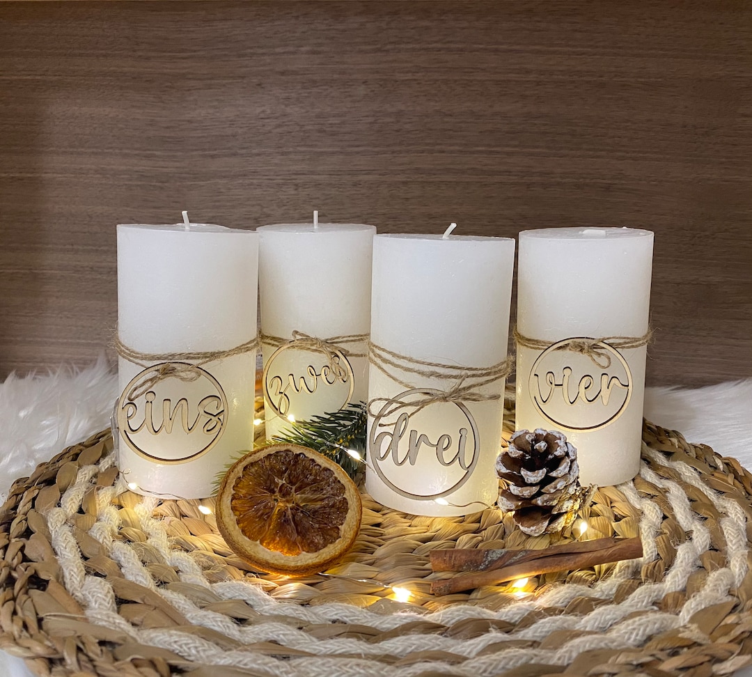 Advent Wreath Numbers Wood or Acrylic - Etsy