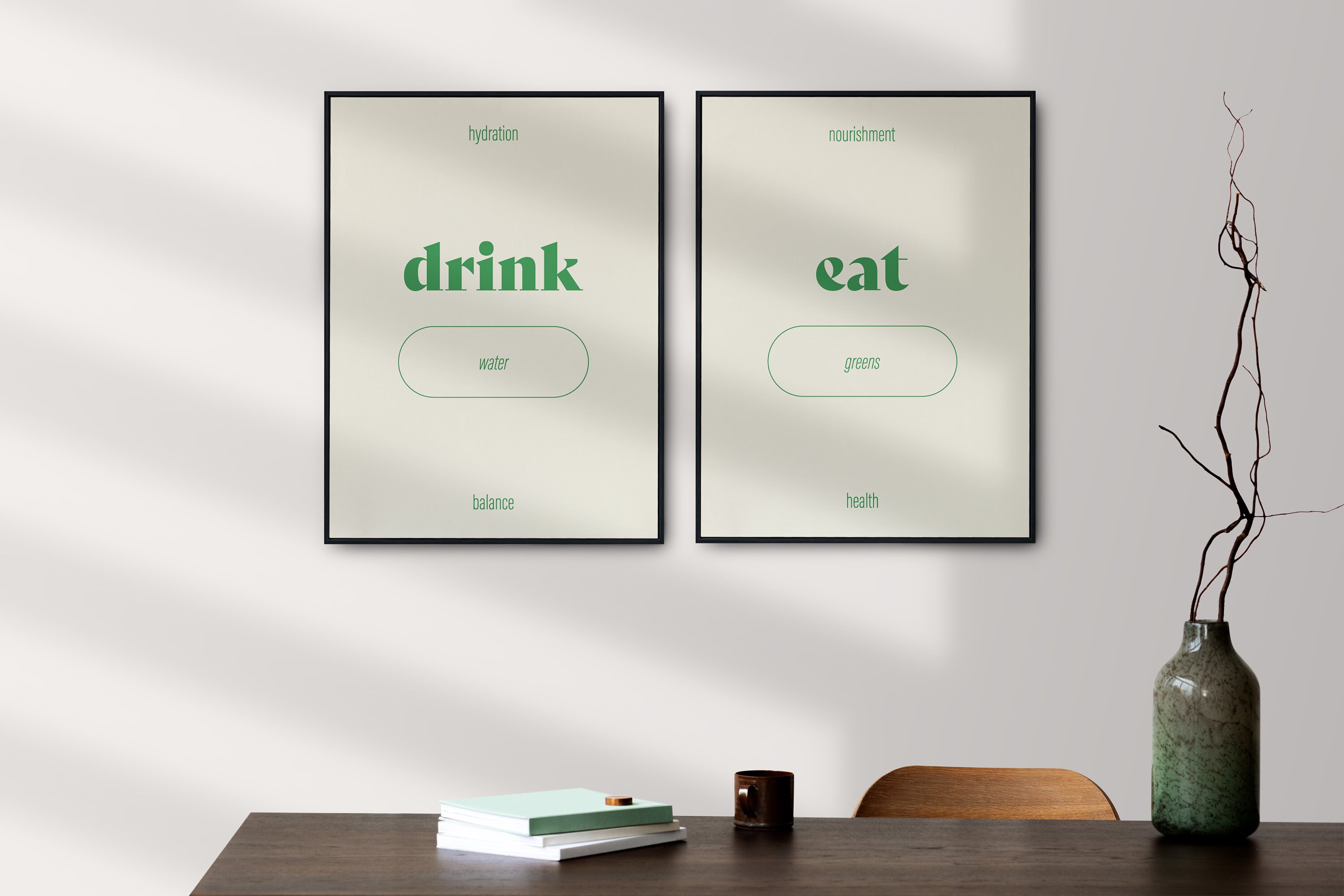 DRINK WATER Printable 1 Piece Poster | Hydration | Balance | Kitchen ...