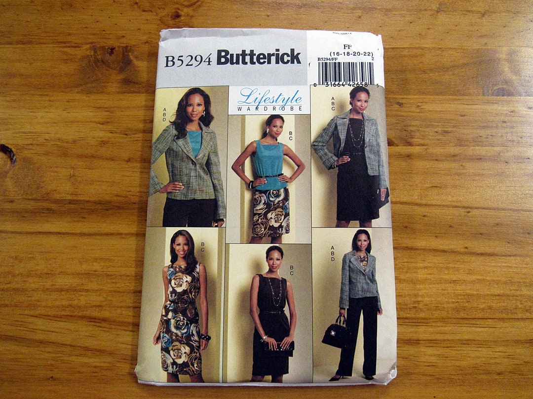 Butterick 5294 Sewing Pattern for Misses Jacket, Top, Skirt, Pants in ...