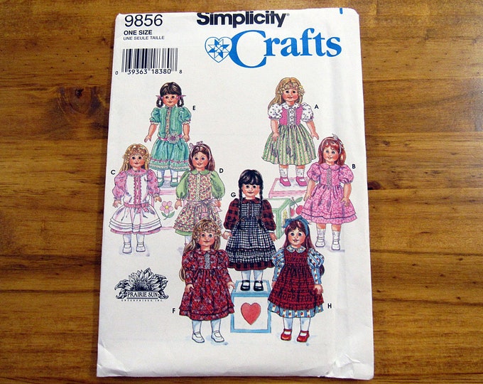 Simplicity 9856 Sewing Pattern for 18 Inch DOLL Clothes Including ...
