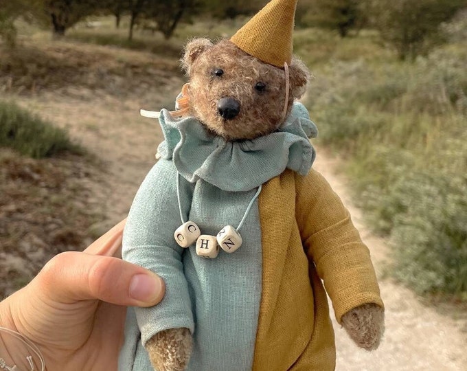 Chin Teddy Bear, Collectible Bear, Handmade Bear - Etsy