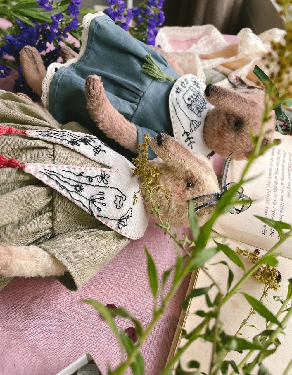 Handmade Unique Collectible Teddy Bear Doll Made of Viscose - Etsy