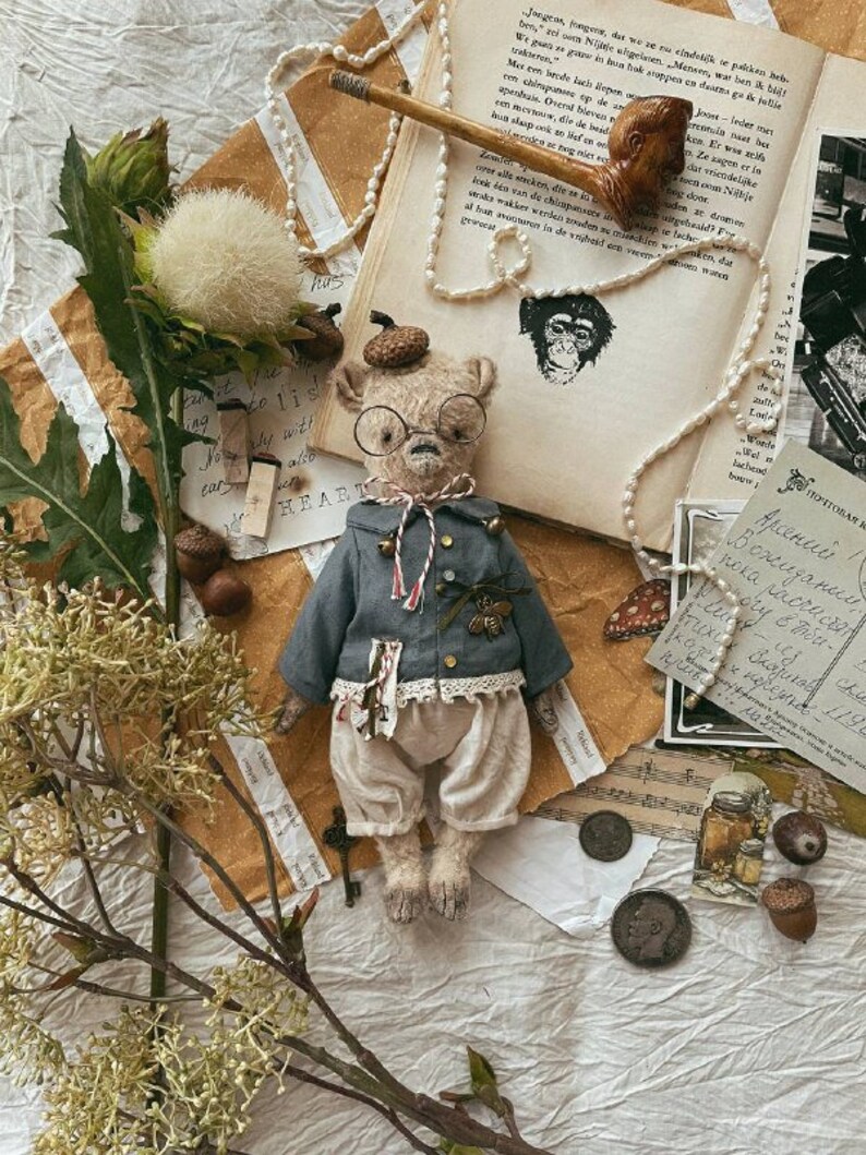 Teddy Bear Elijah, Handmade Teddy Bear, Collectible Teddy Toy - Etsy