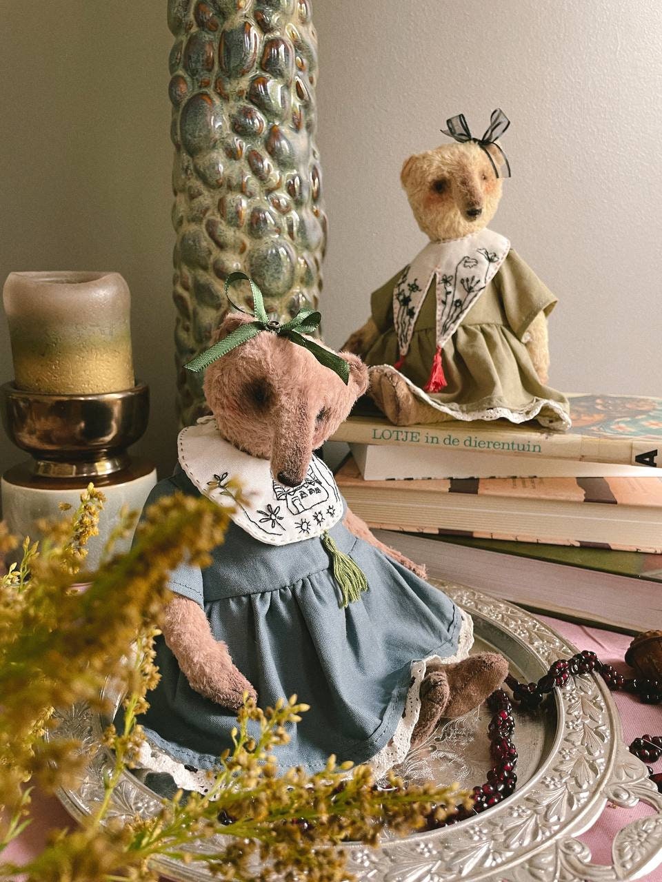 Handmade Unique Collectible Teddy Bear Doll Made of Viscose - Etsy