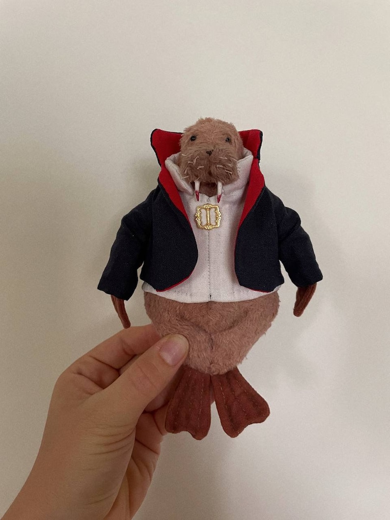 Teddy Bear / Walrus Graph Dracula, Handmade Teddy Walrus, Collectible ...