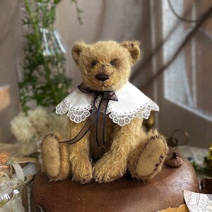 Handmade Mohair Teddy Bear Bjorn, Collectible German Pattern Toy - Etsy