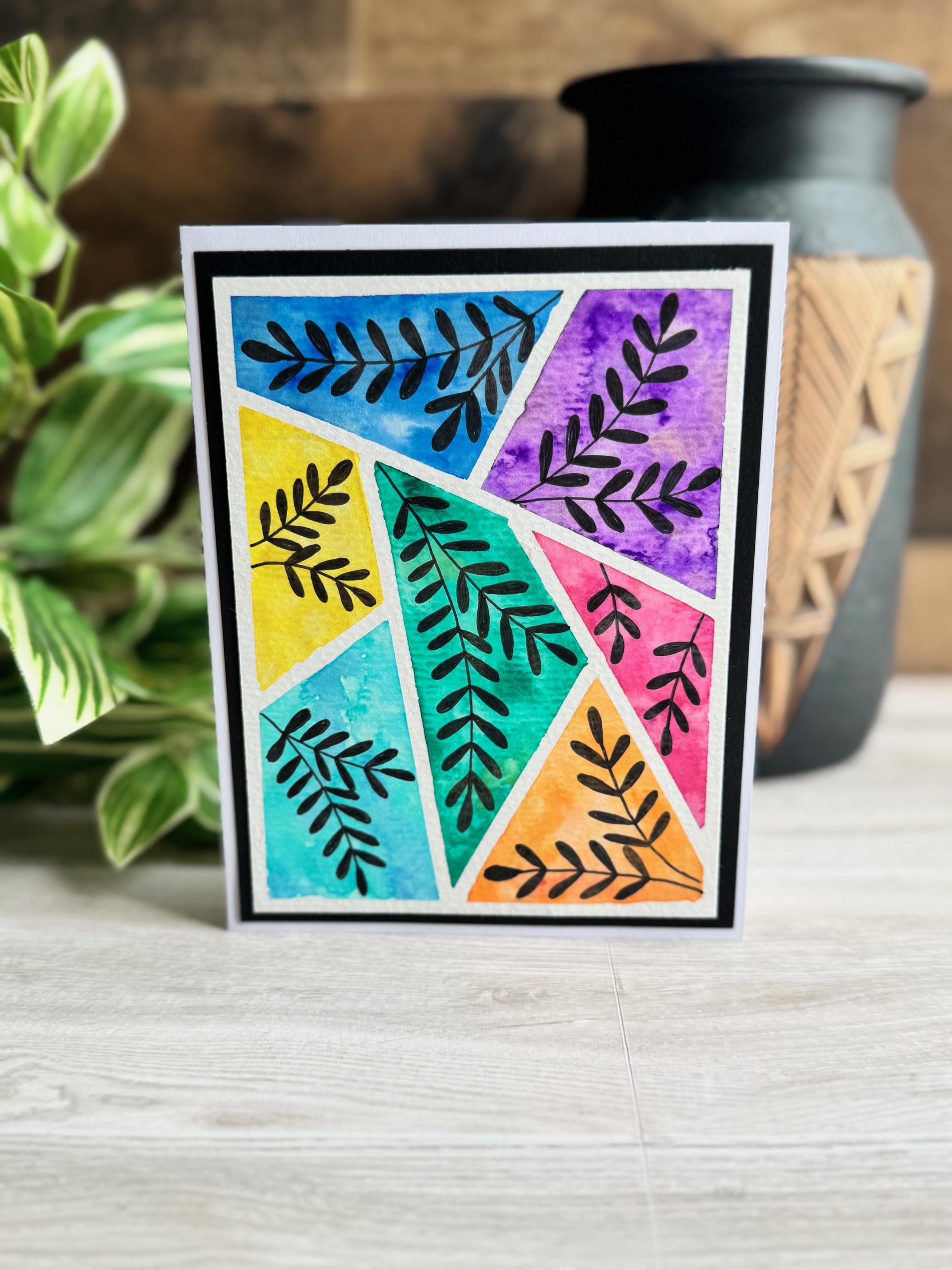 Original Hand Painted Cards, Watercolor, Wild Flowers Blank Cards 4.25 ...