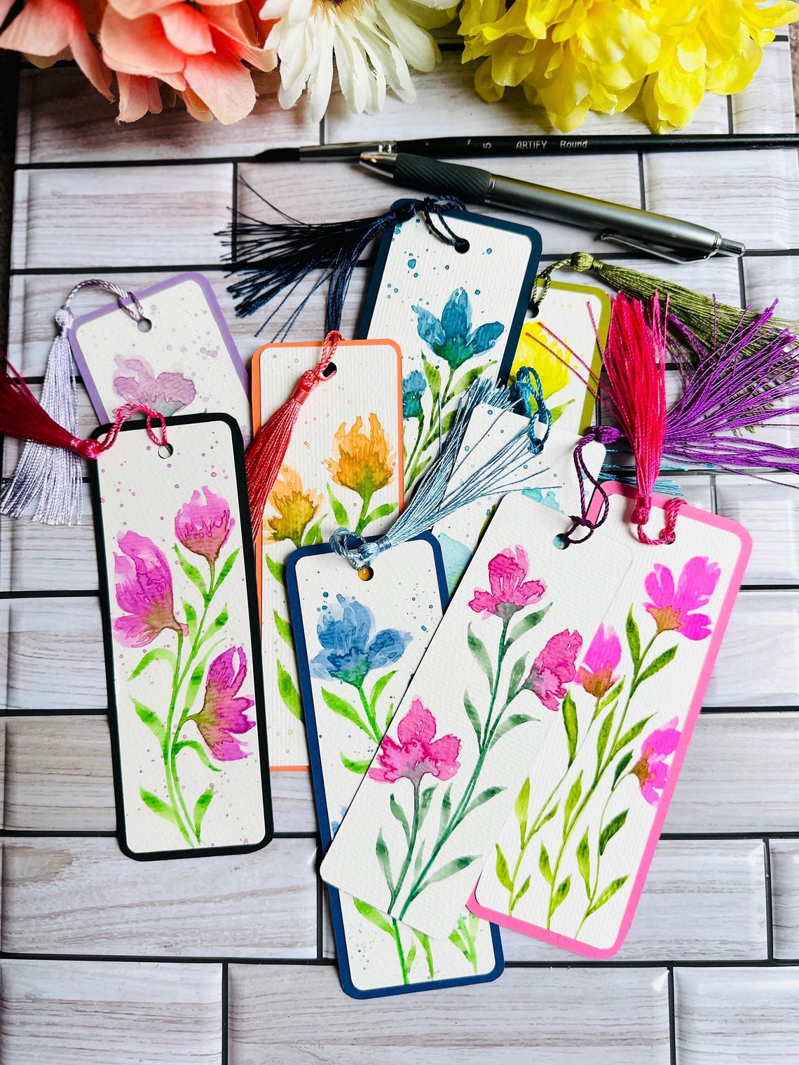 Bookmarkers - Original Hand Painted - Etsy