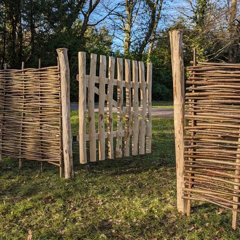 Picket Hazel Garden Gate - Etsy UK