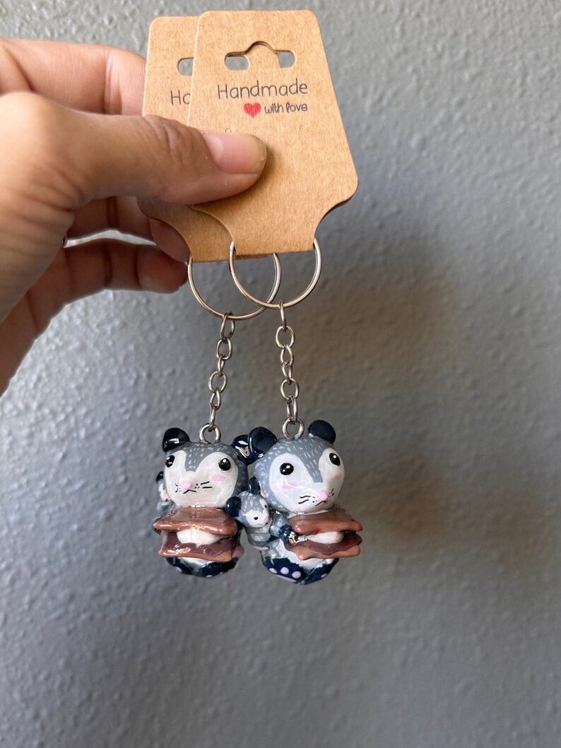 Possum With S'more Keychain - Etsy