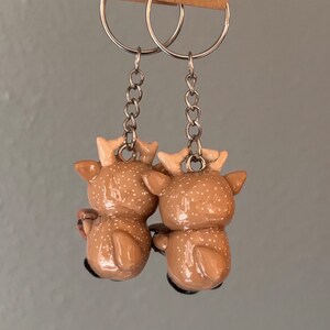 Deer With a S'more Keychain - Etsy