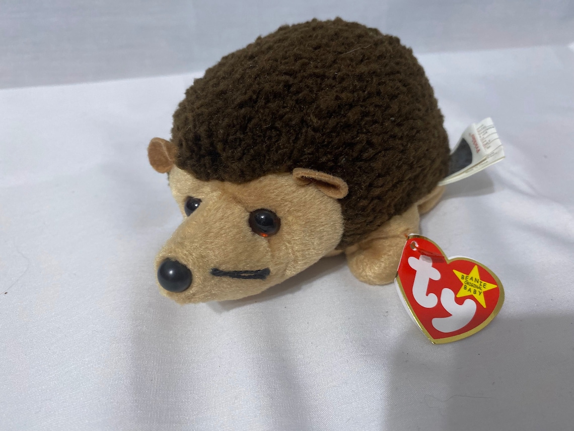Ty Beanie Baby - "prickles" the Hedgehog- 1998 Rare Vintage Collectable ...