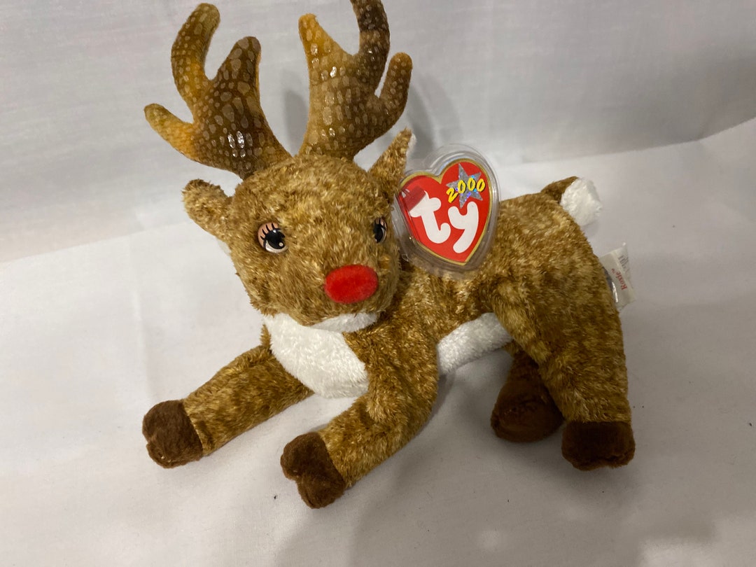 Ty Beanie Baby "roxie" the Reindeer - 2000 Holiday Exclusive - Rare ...
