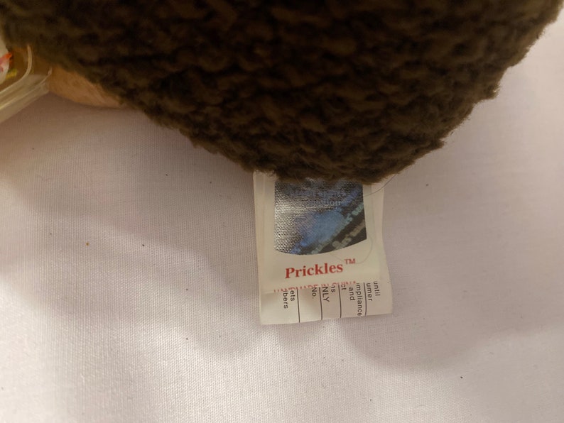 Ty Beanie Baby - "prickles" the Hedgehog- 1998 Rare Vintage Collectable ...