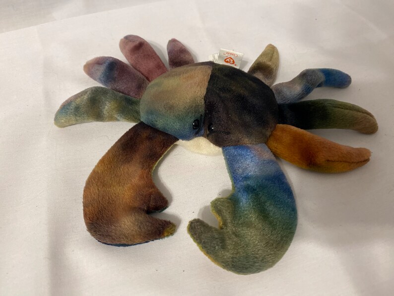 Ty Beanie Baby claude the Crab 1996 Vintage Retired Tie-dye - Etsy