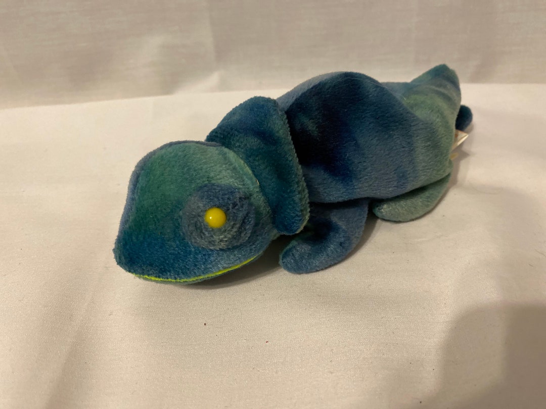 Ty "rainbow" the Chameleon - 1997 Vintage Beanie Baby Retired - Etsy