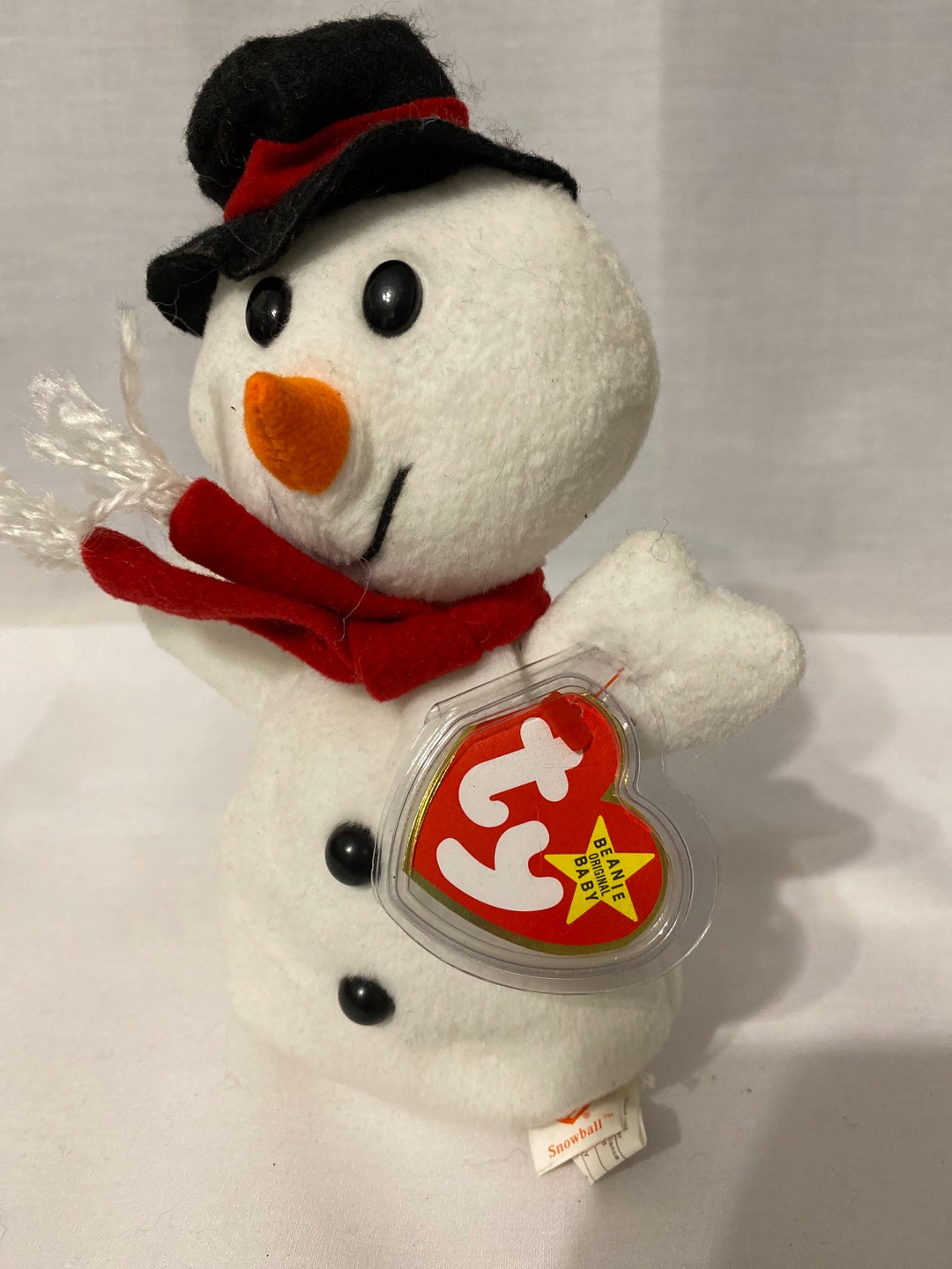 Ty Beanie Baby "snowball" the Snowman - 1996 Original Retired Vintage ...