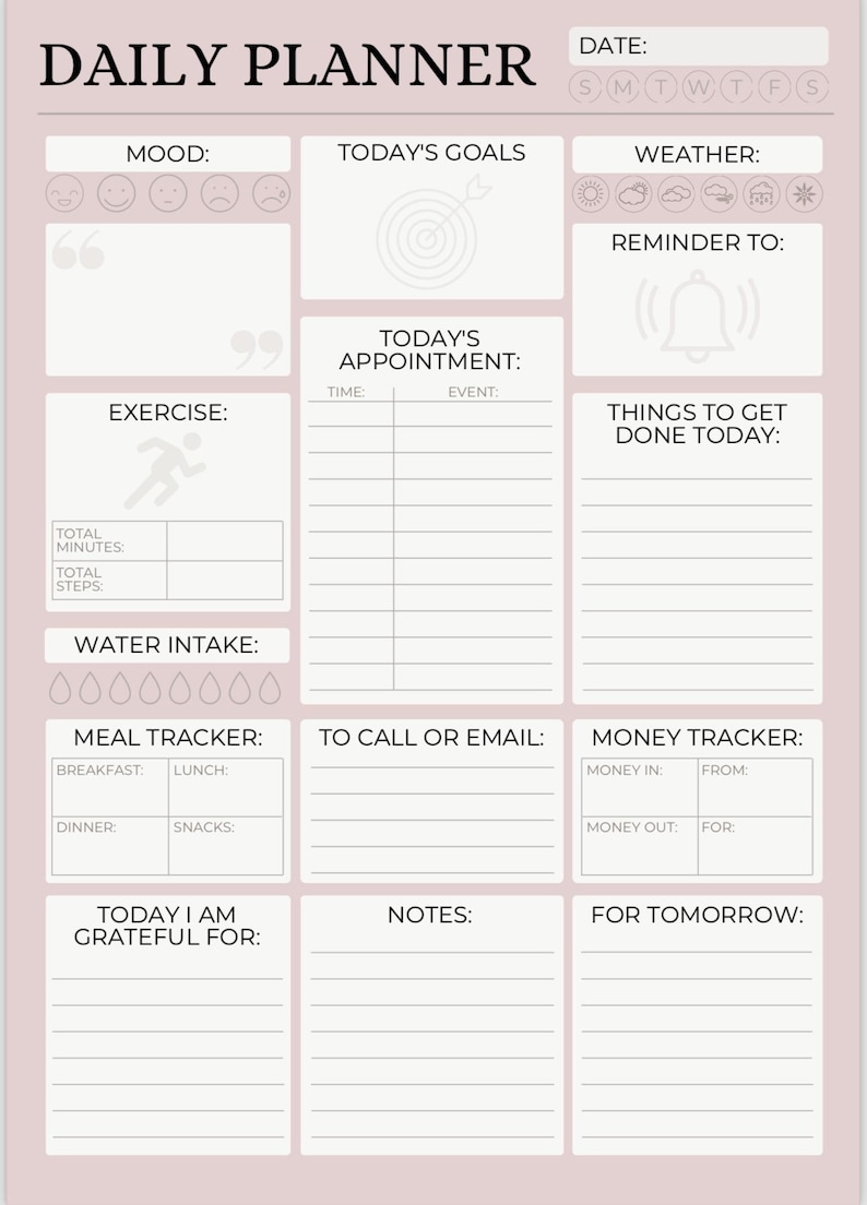 Daily Digital Planner - Etsy