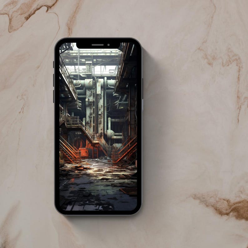 Rustic Factory Digital Mobile Wallpaper for iPhone and Android ...