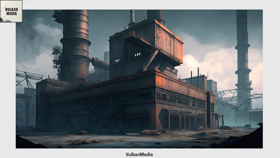 Condemned Factory Digital Desktop Wallpaper for PC and Mac - Digital ...
