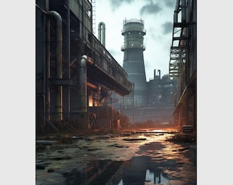 Rustic Factory Digital Mobile Wallpaper for iPhone and Android ...