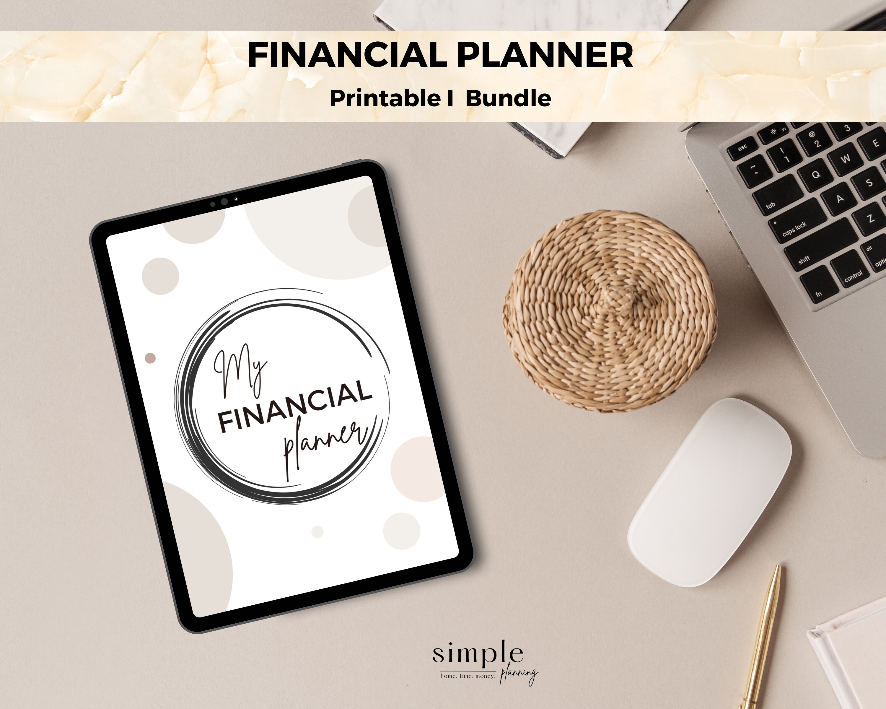 Financial Planner Bundle, Budget Planner, Financial Goals, Budget ...