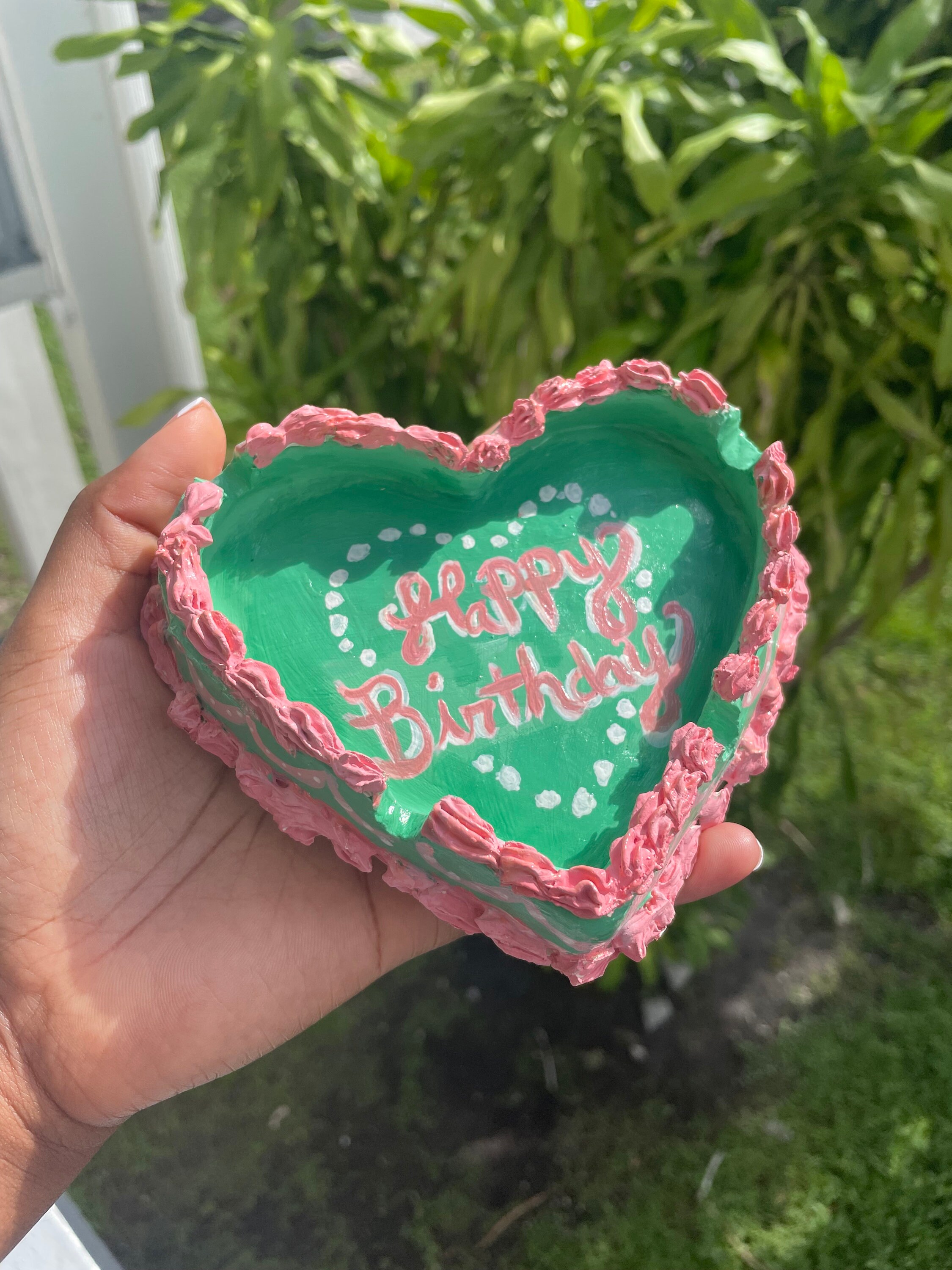 Paint Your Own Ashtray Kit Cake Heart Ashtray - Etsy