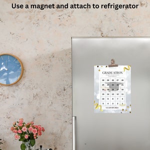 Graduation Countdown Calendar Printable, Graduation Ceremony ...