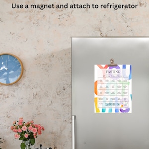 Fasting 21 Day Challenge Countdown Calendar Tracker Printable; Daniel ...