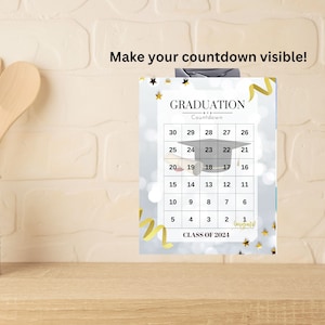 Graduation Countdown Calendar Printable, Graduation Ceremony ...