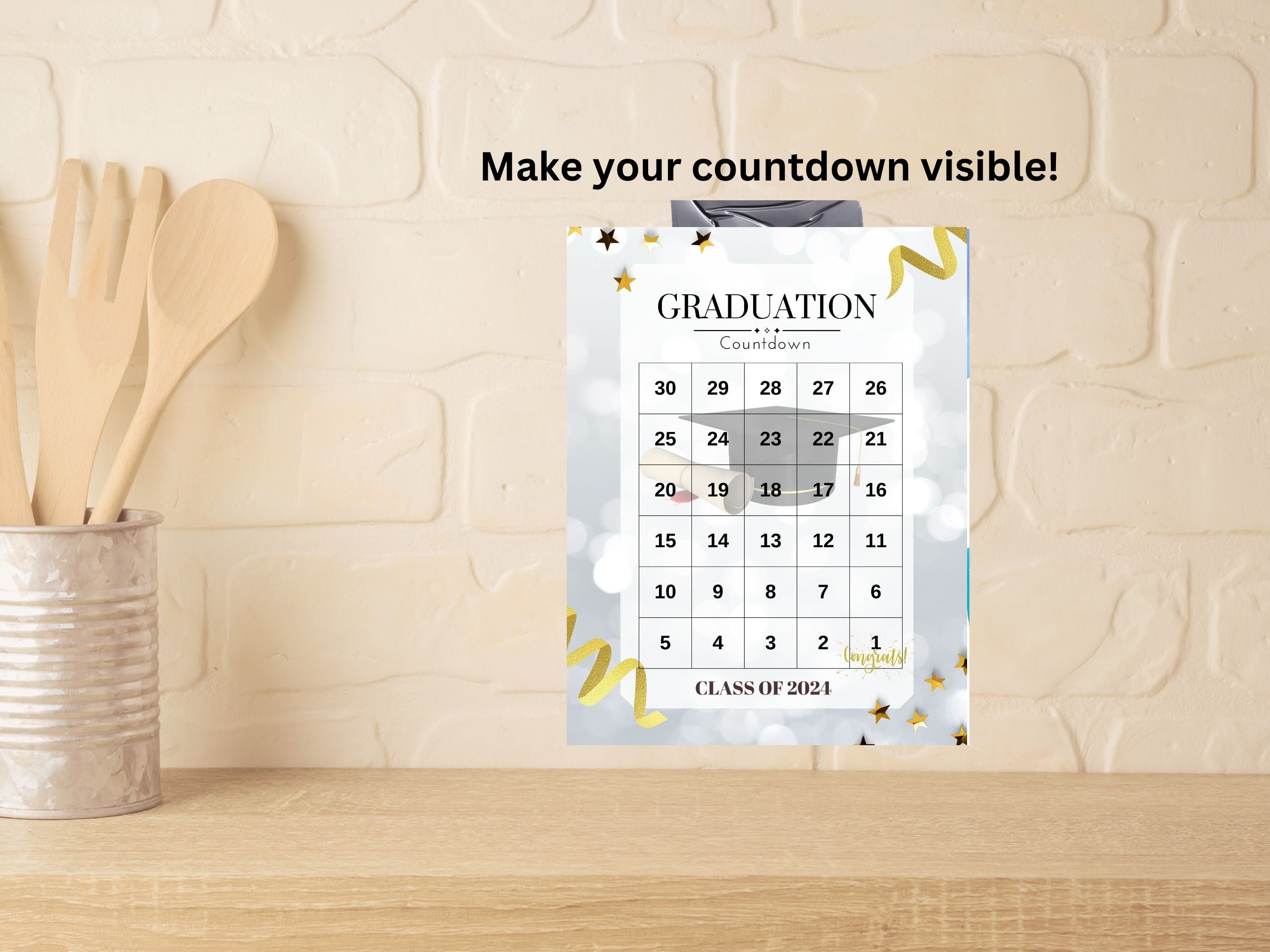 Graduation Countdown Calendar Printable, Graduation Ceremony ...