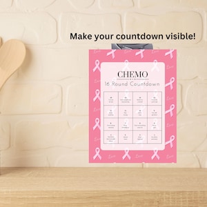 16-round Breast Cancer Chemo Treatment Countdown Calendar Printable ...