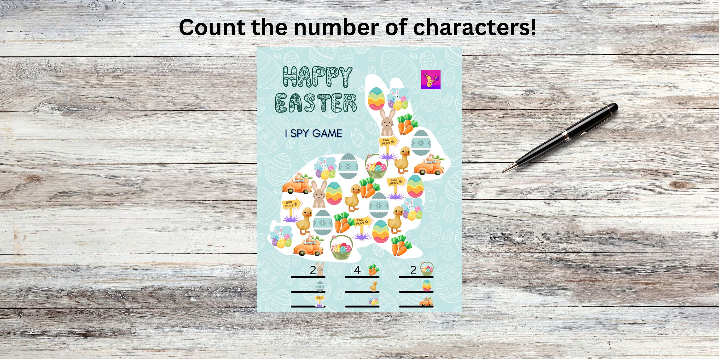 Easter I Spy Game for Kids - Have Fun! Instant Download Printable PDF ...