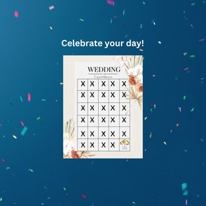 Wedding Countdown Calendar Instant Download Printable PDF - Etsy