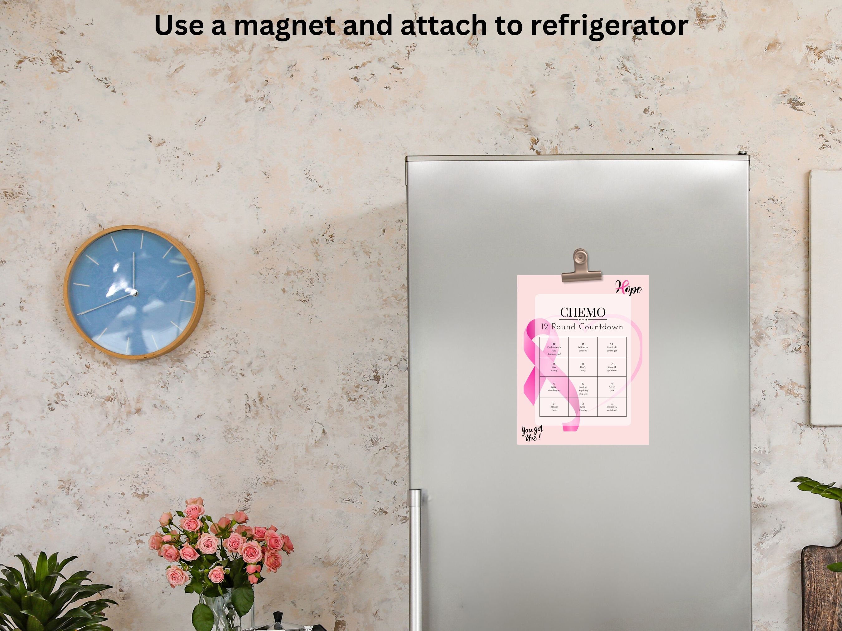 12-round Breast Cancer Chemo Treatment Countdown Calendar Printable ...