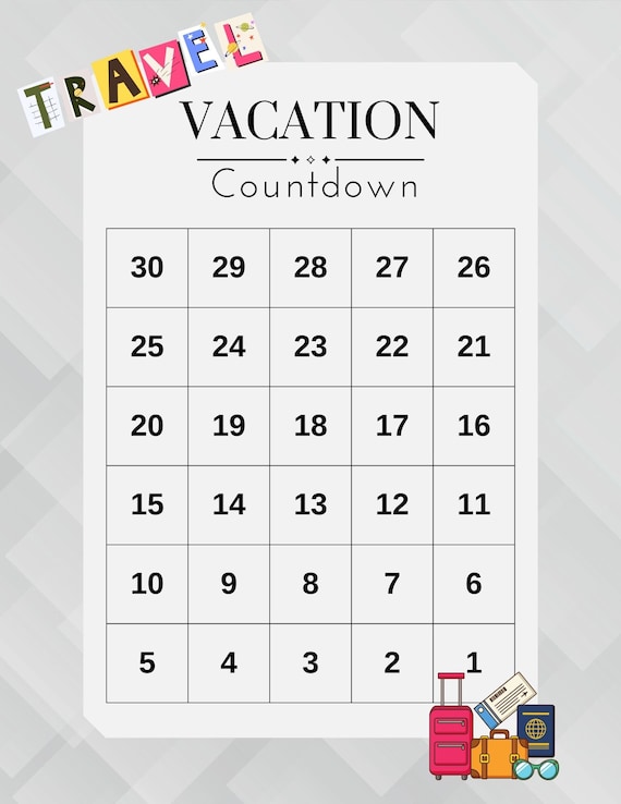 Calendario Imprimible De Cuenta Regresiva 2013