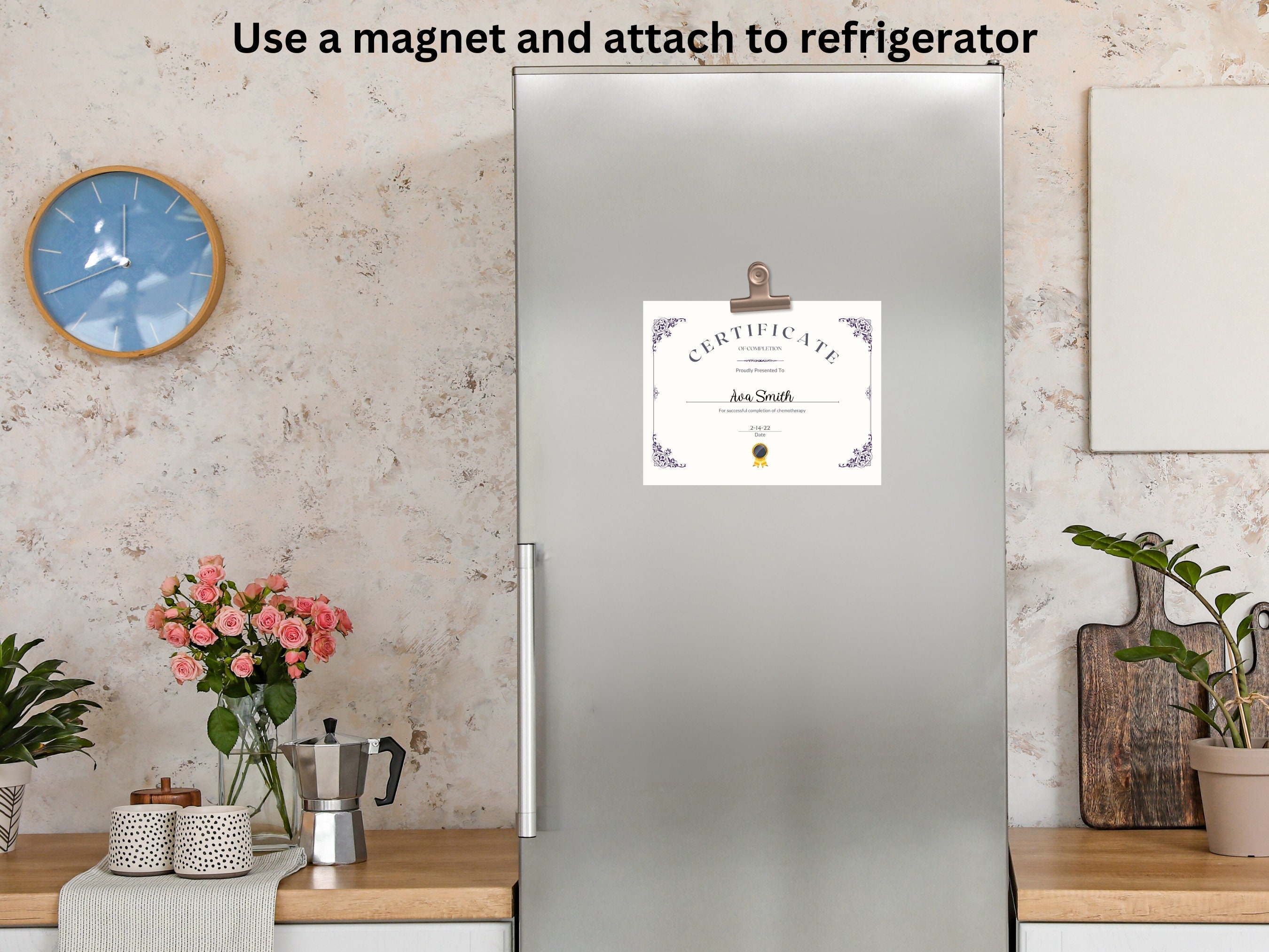 Cancer Chemo Treatment Completion Certificate - Instant Download ...